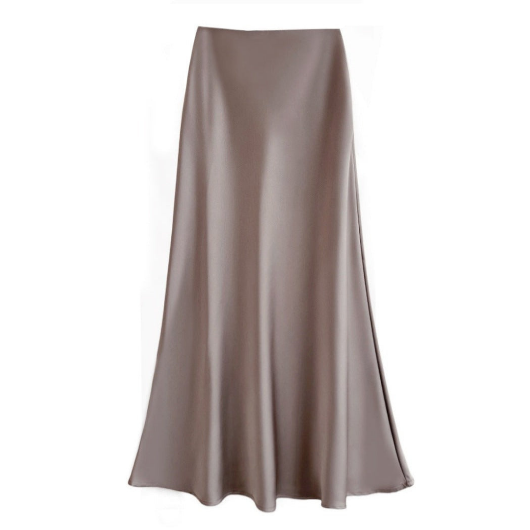 Stilvoller Satin-Midirock für Damen – Glanzberg Mode